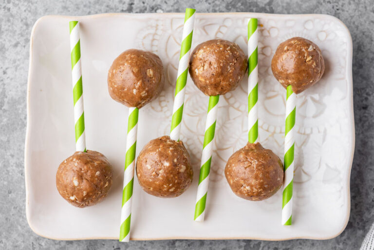 High Protein Cake Pops - Only 4 Ingredients! - Erin Palinski-Wade